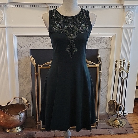 Carole Little | Dresses | Vintage Carole Little Wool Beaded Dress ...